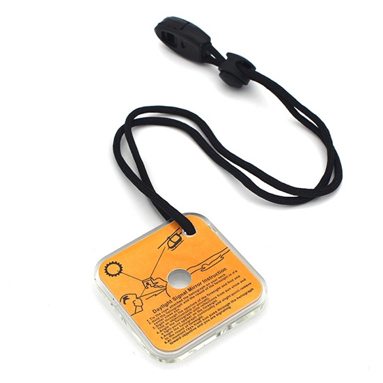 Practical Outdoor Emergency Survival Mirror With Whistle Survival ...