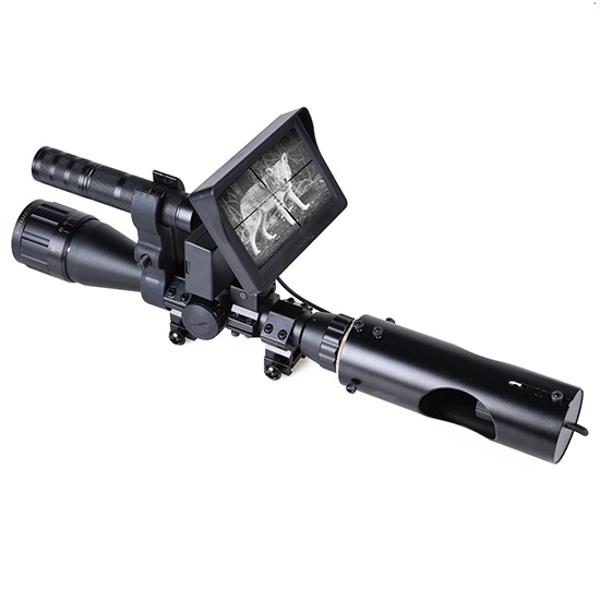 Rifle Night Vision 300m Darkness Range Zoom 850nm Laser IR Shockproof ...